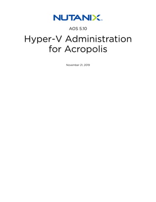 Hyper v admin-aos-v510 | PDF