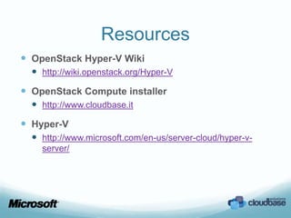 Hyper-V OpenStack Nova Compute | PPTX