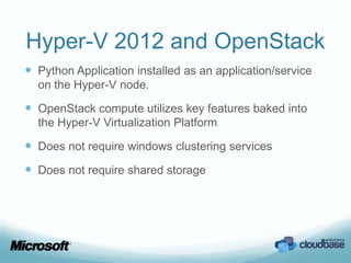 Hyper-V OpenStack Nova Compute | PPTX
