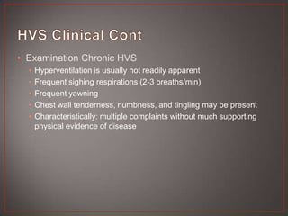 Hyperventilation syndrome | PPTX | Lung and Respiratory Health ...