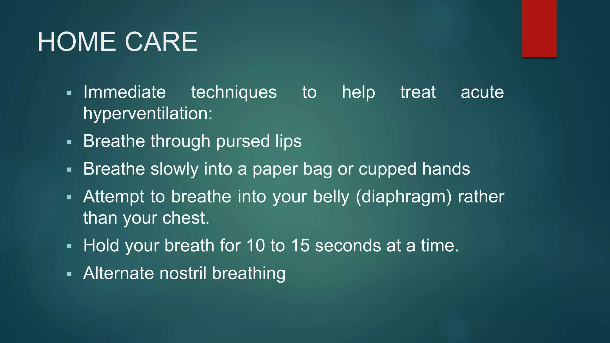 Hyperventilation syndrome | PPTX