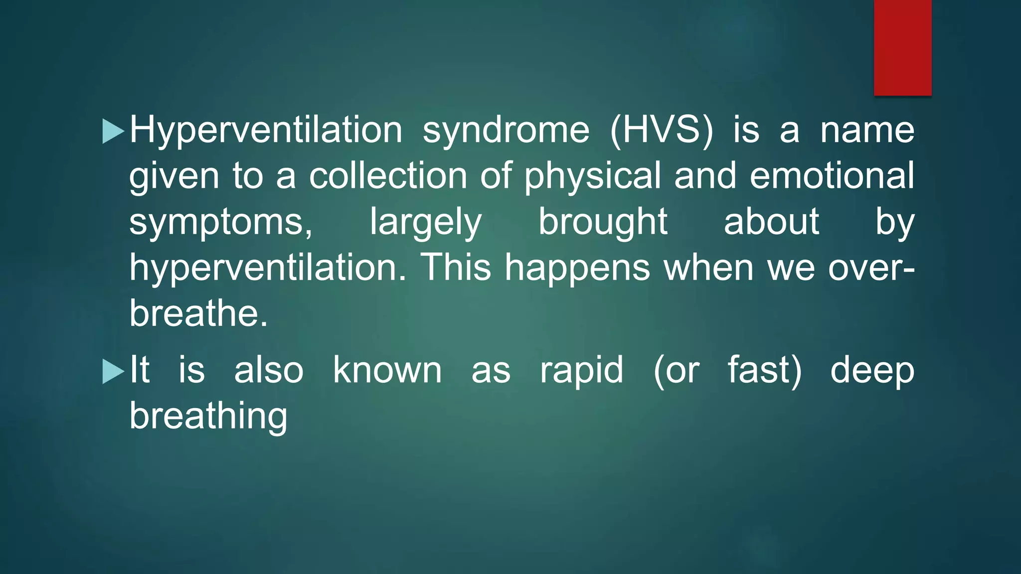Hyperventilation syndrome | PPTX