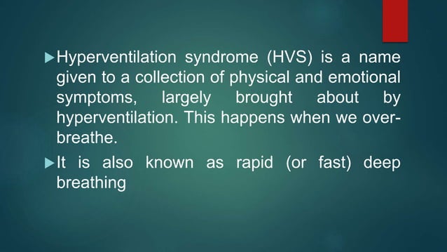 Hyperventilation syndrome | PPTX | Lung and Respiratory Health ...