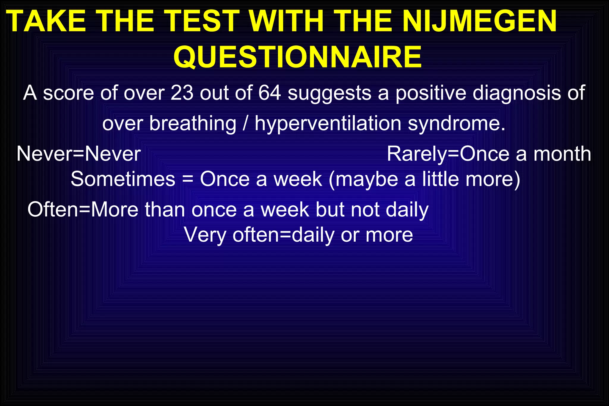 Hyperventilation syndrome. | PPT