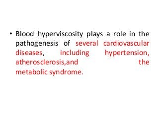 Hyperviscosity syndrome | PPTX