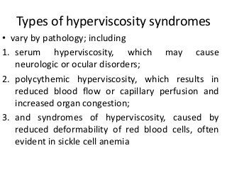 Hyperviscosity syndrome | PPT