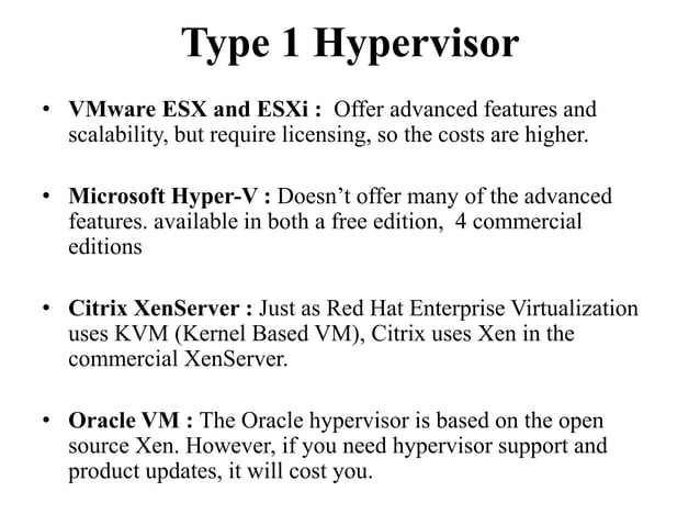 Hypervisor | PPTX | Operating Systems | Computer Software and Applications