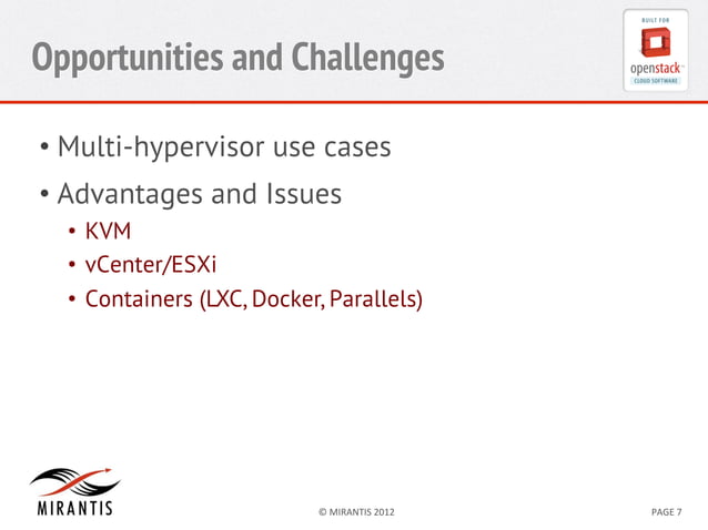 Does Hypervisor Matter in OpenStack? | PPT
