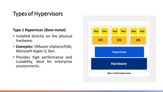 Hypervisors and Virtual Machines.pdf presentation hypervisor and virtual | PDF | Computing ...