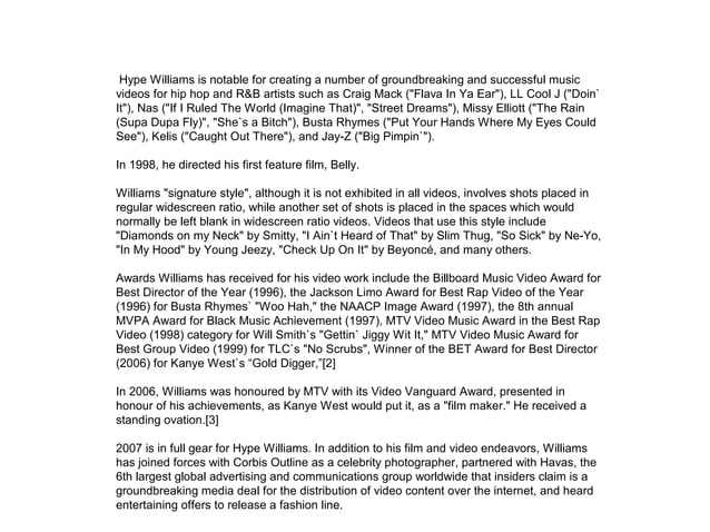 Hype williams | PPT