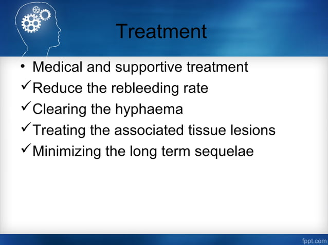 case of a blunt trauma to the left eye causing traumatic hyphema | PPT ...
