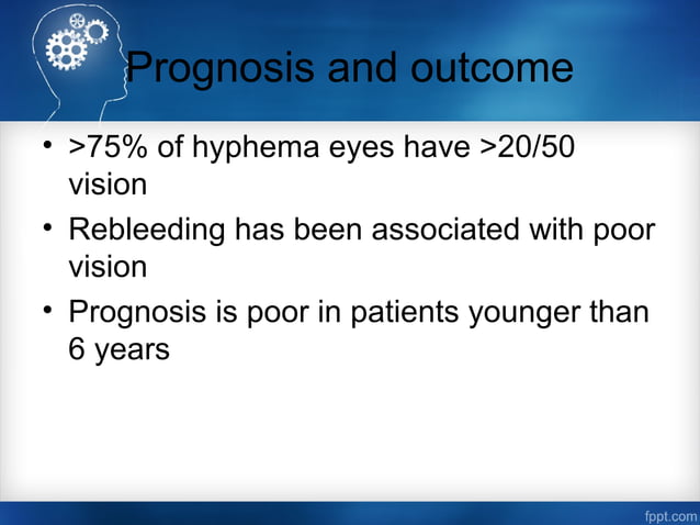 case of a blunt trauma to the left eye causing traumatic hyphema | PPT ...