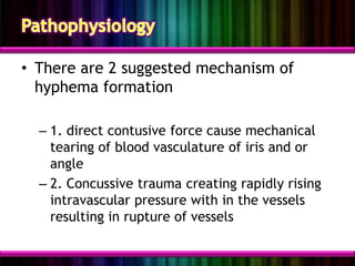 Hyphema, Basic Information | PPTX