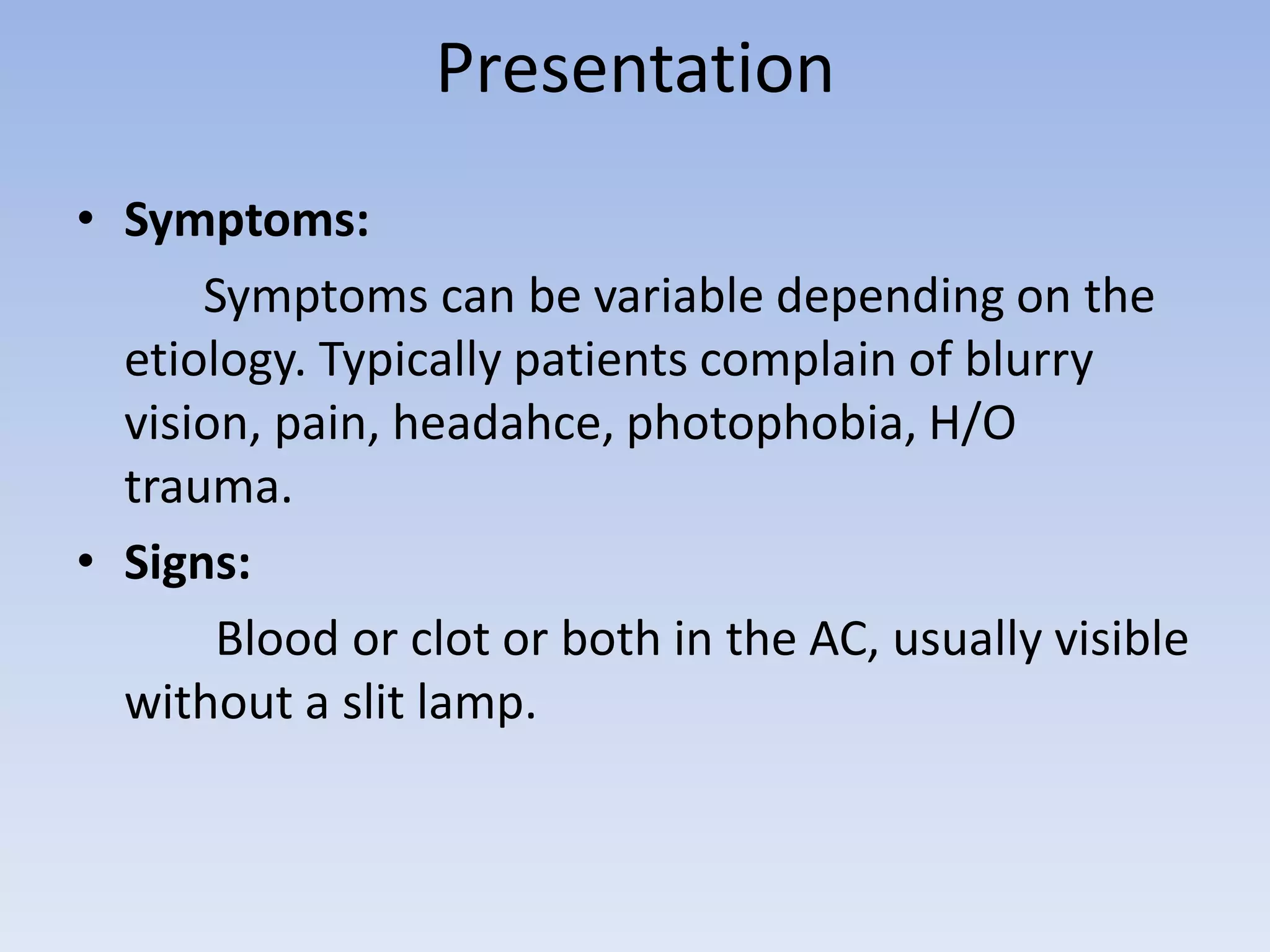 Hyphema | PDF