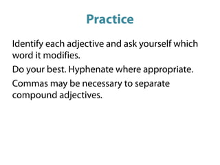 Hyphenated Adjectives | PDF
