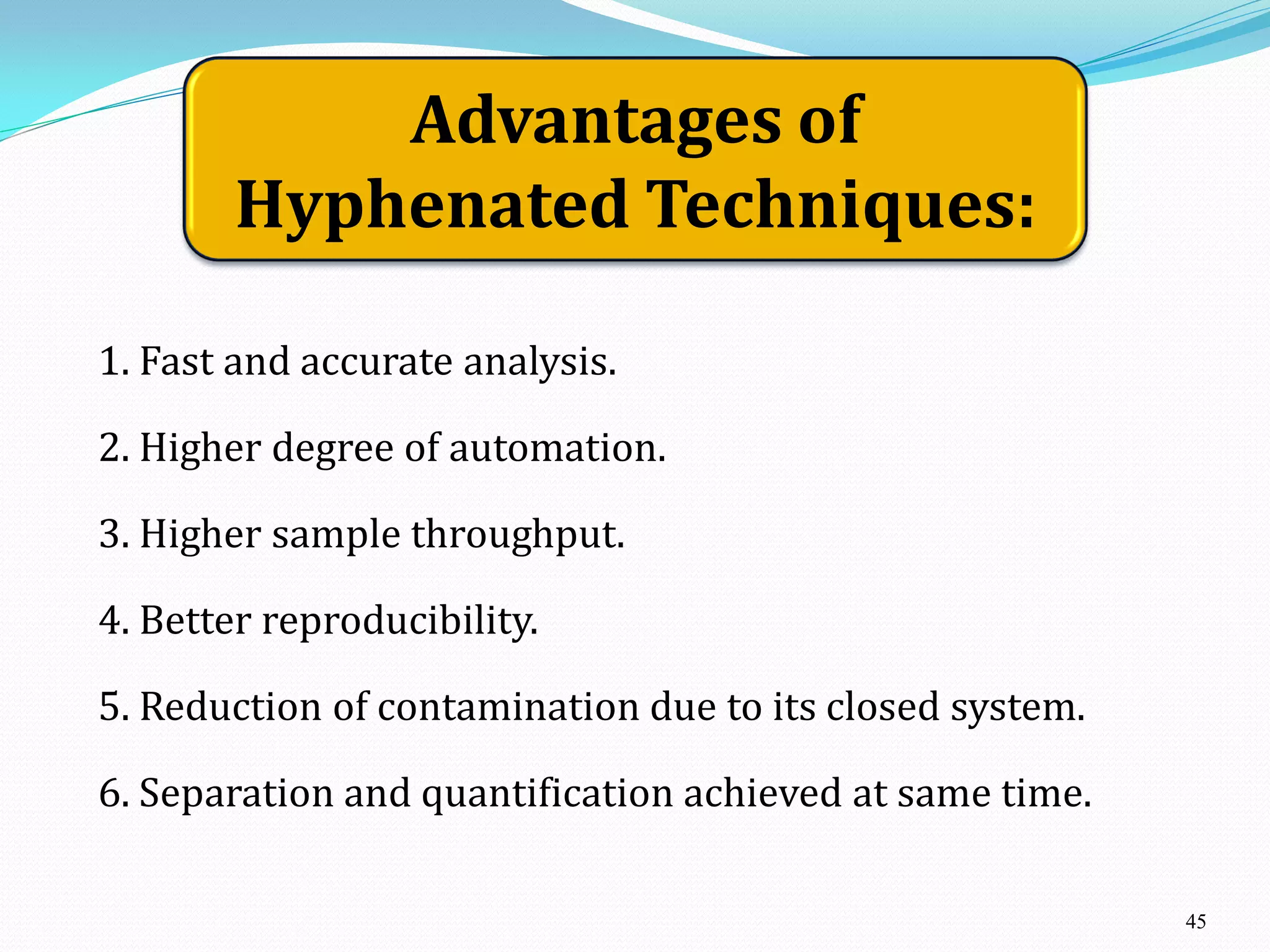 Hyphenated techniques- GCMS, LCMS, GCIR | PDF