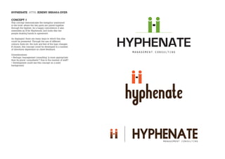 Hyphenate Logo Concepts | PPT