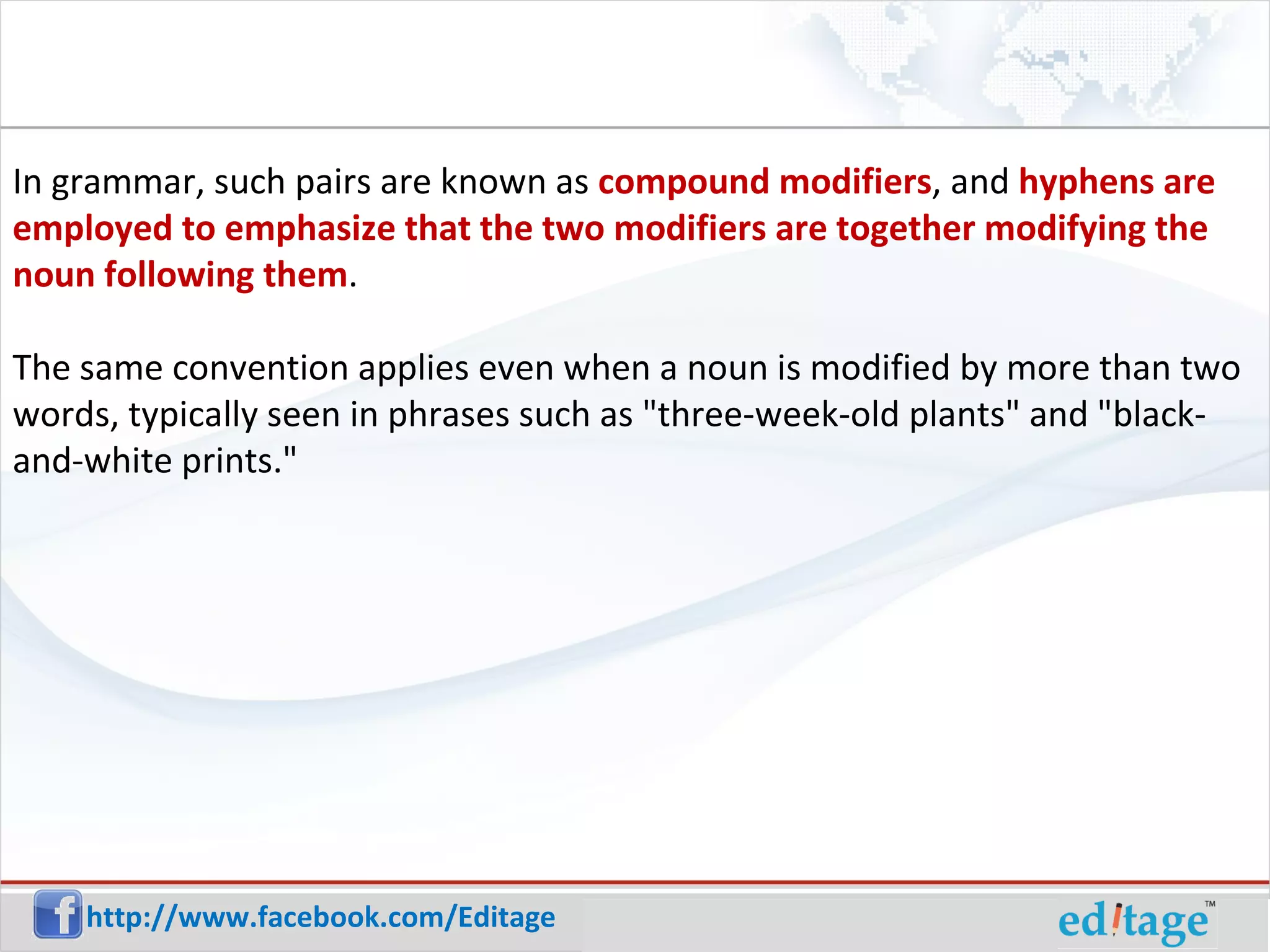 Hyphenation when using two words to describe a third one | PPT