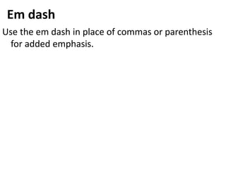 Hyphen, en dash, em dash for Microsoft Word | PPTX
