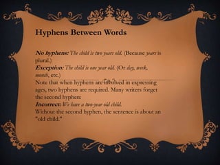 Hyphens | PPTX | Chemistry | Science