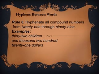 Hyphens | PPT