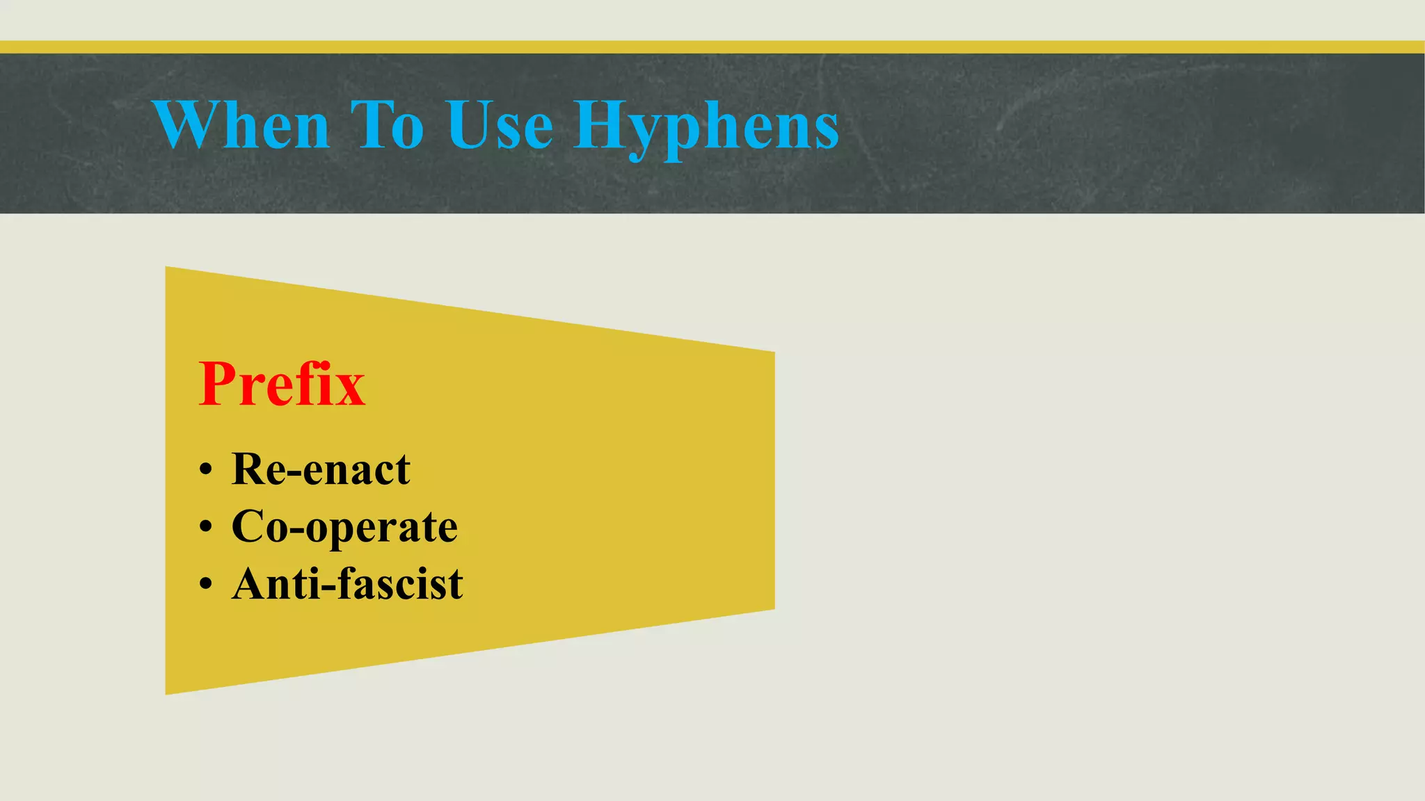 Hyphens and Dashes | PPTX