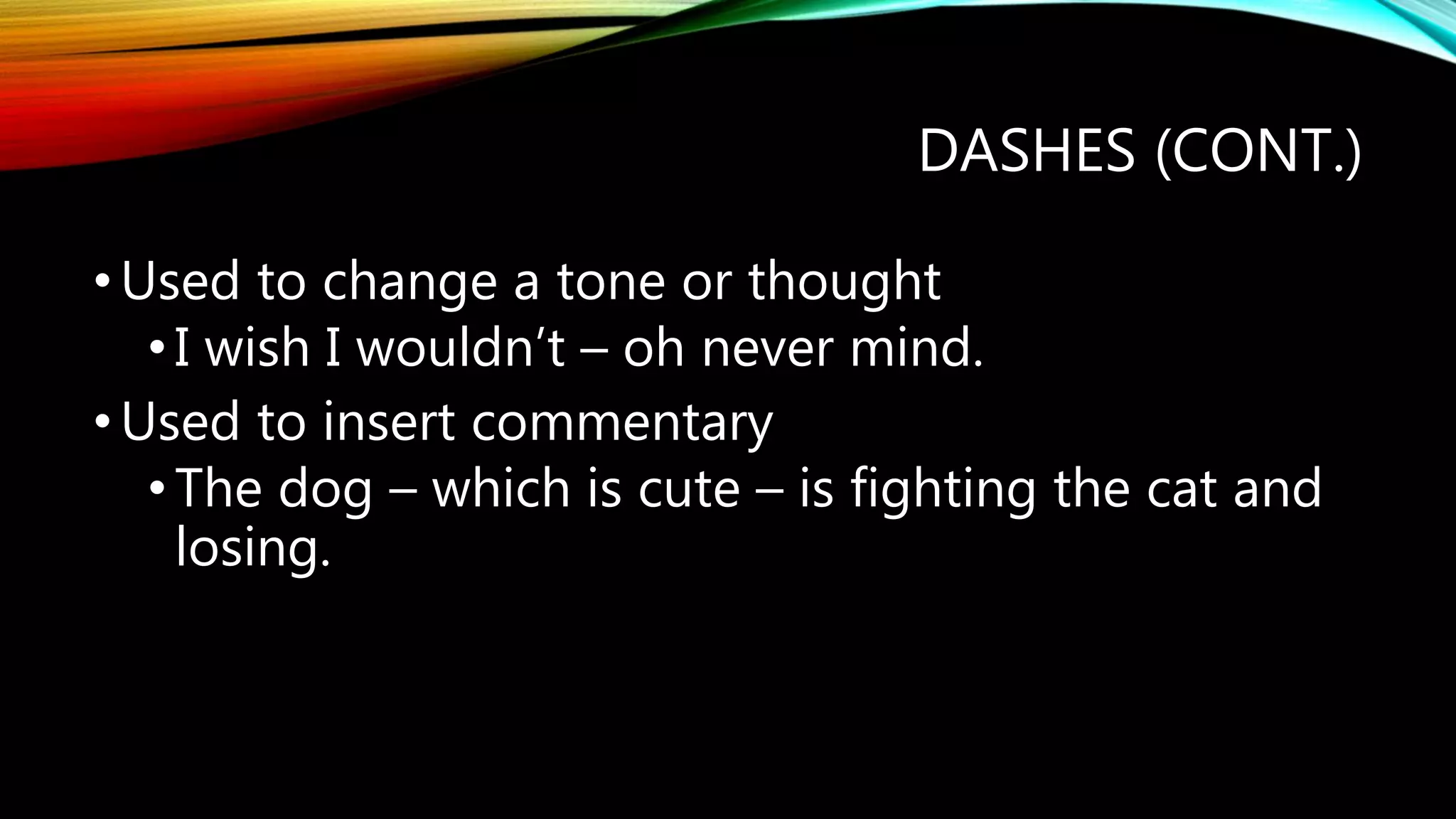 Hyphens and dashes | PPT