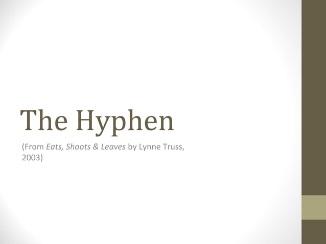 Hyphens EOC Review | PPT