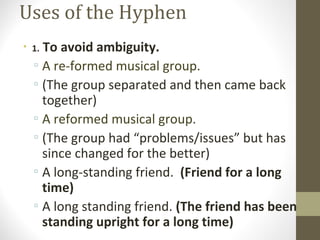 Hyphens EOC Review | PPT