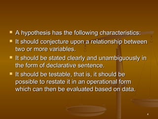 Hyphothesis | PPT
