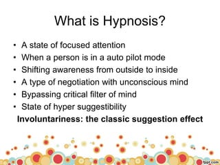 Hypnosis for Personal Excellence | PPTX