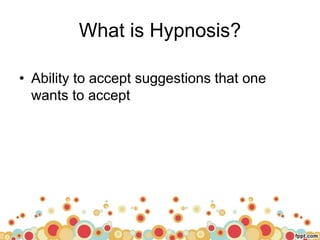 Hypnosis for Personal Excellence | PPTX