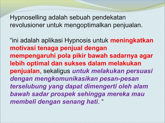 Hypno selling new | PPT