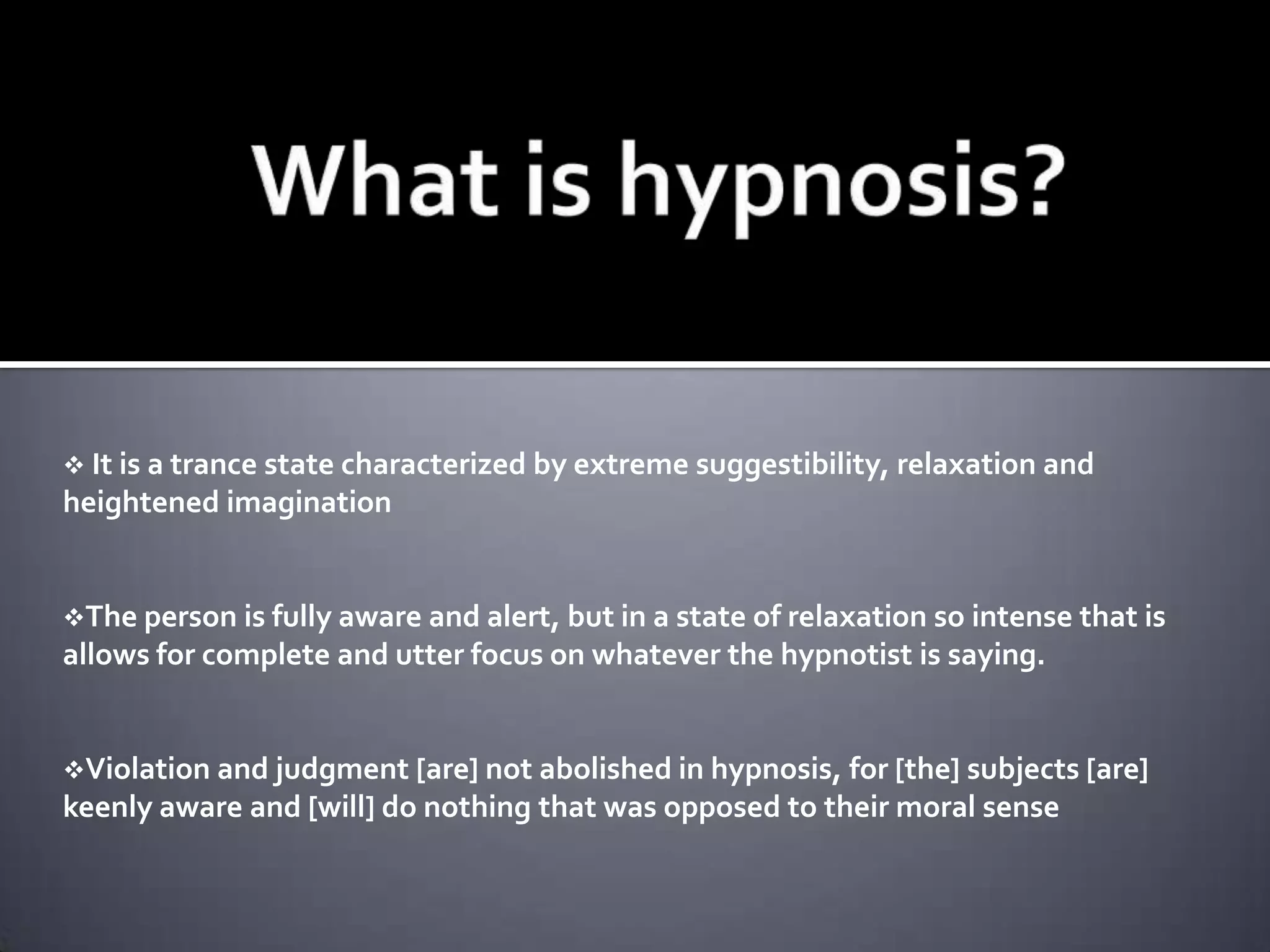 Hypnosis | PPTX