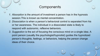 Hypnosis(A state of Sub-consciousness) | PPTX