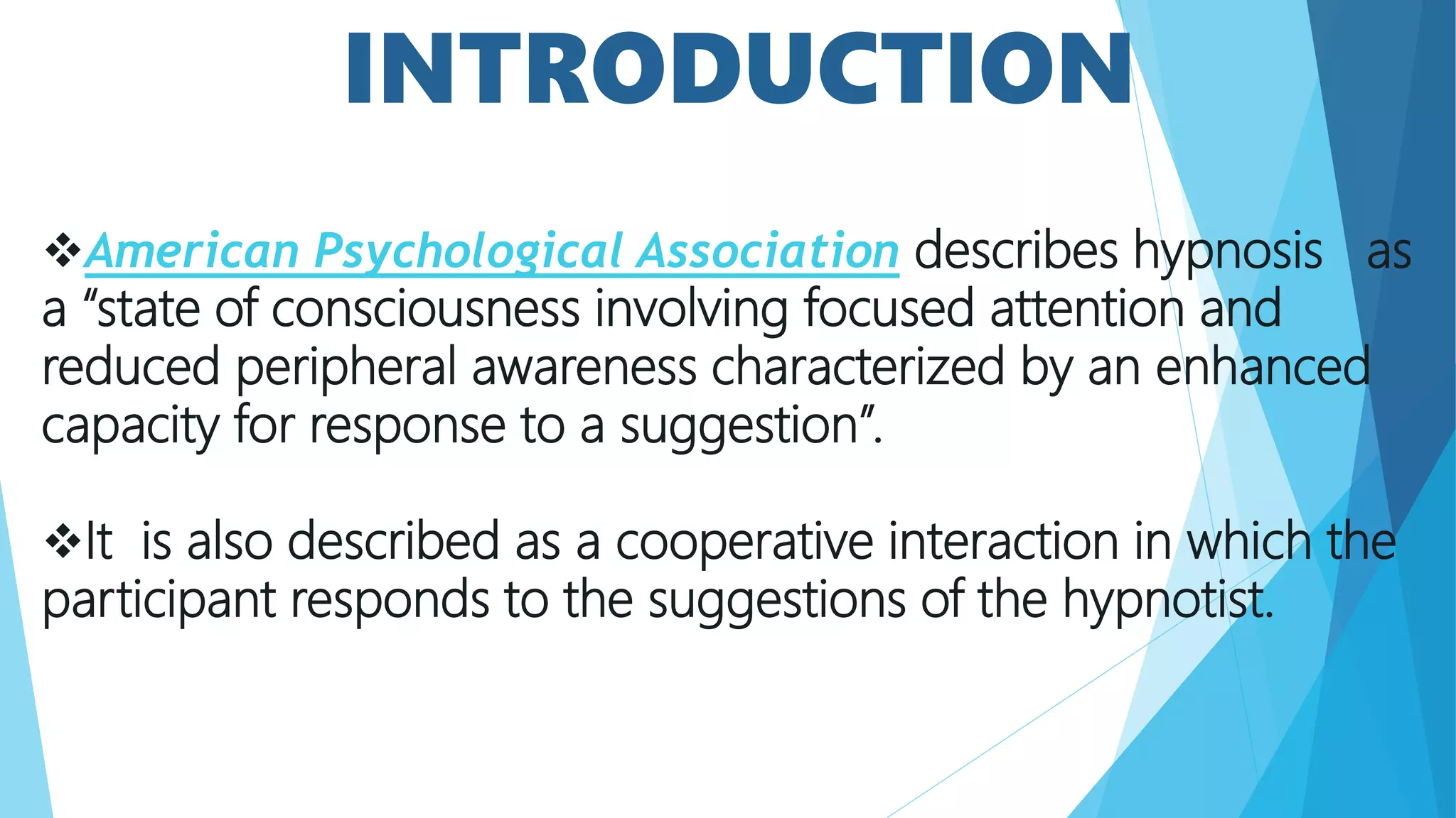 Psychology - Hypnosis :myths and facts | PPTX