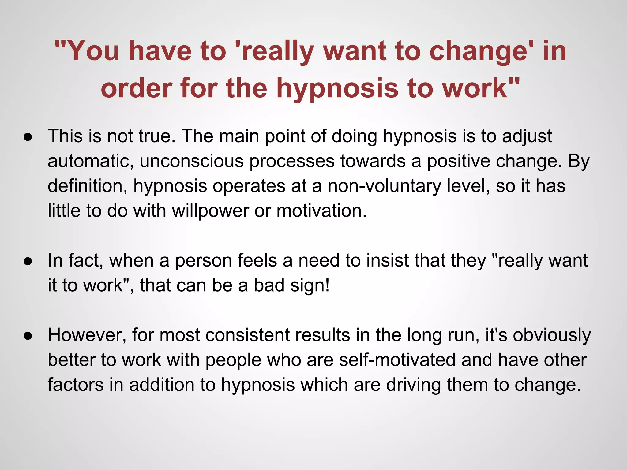 Hypnosis facts vs fiction | PDF