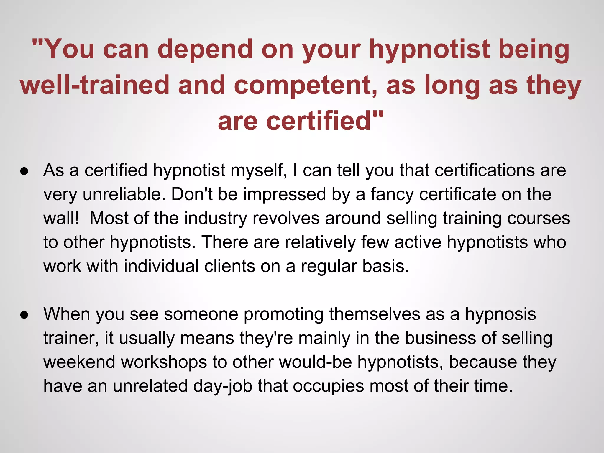 Hypnosis facts vs fiction | PDF