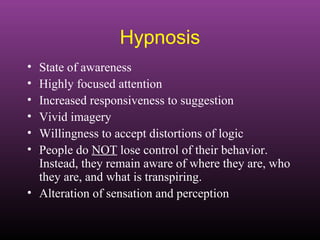 Hypnosis & meditation | PPT
