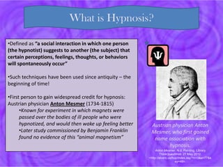 Hypnosis project | PPTX