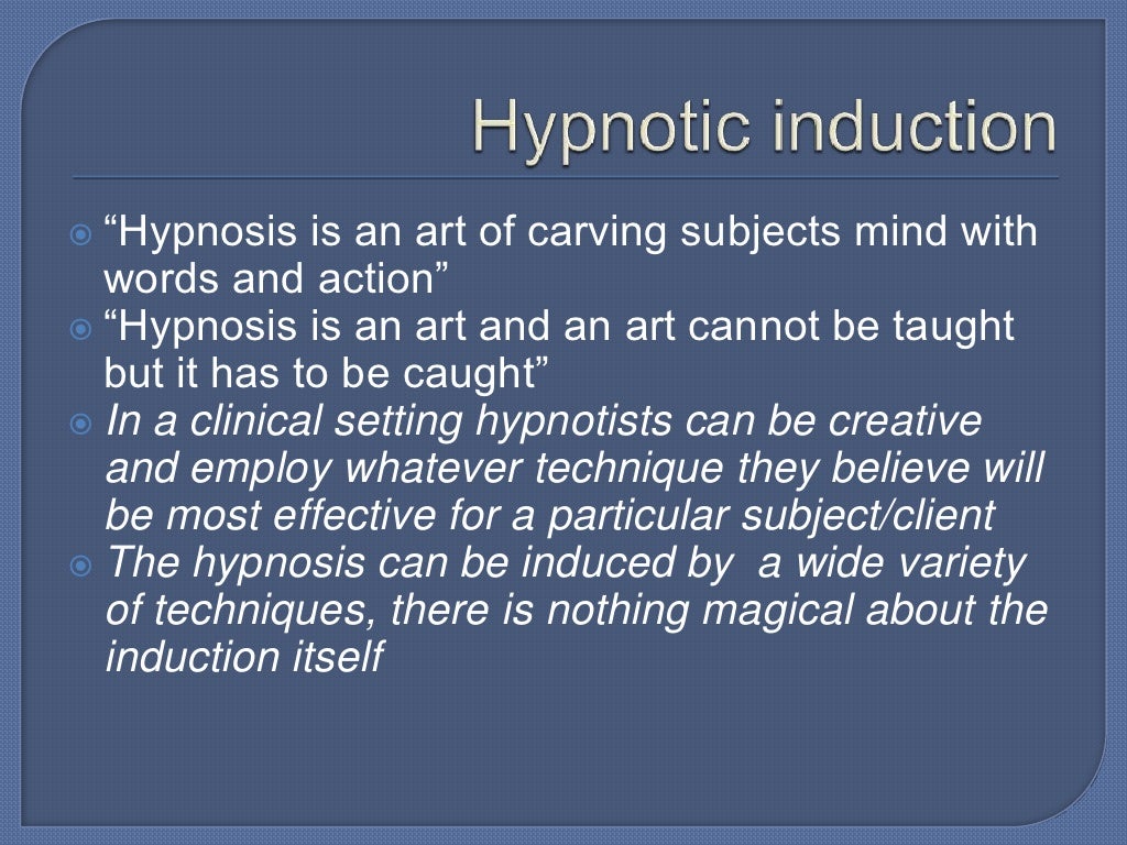 Hypnotizing Meaning