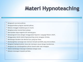Hypnoteaching (2) | PPTX