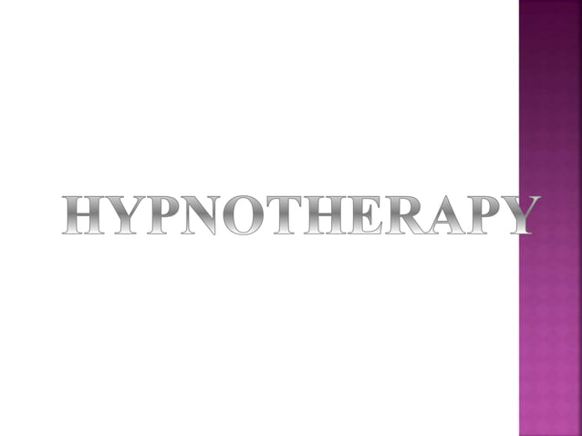 Hypno therapy | PPTX
