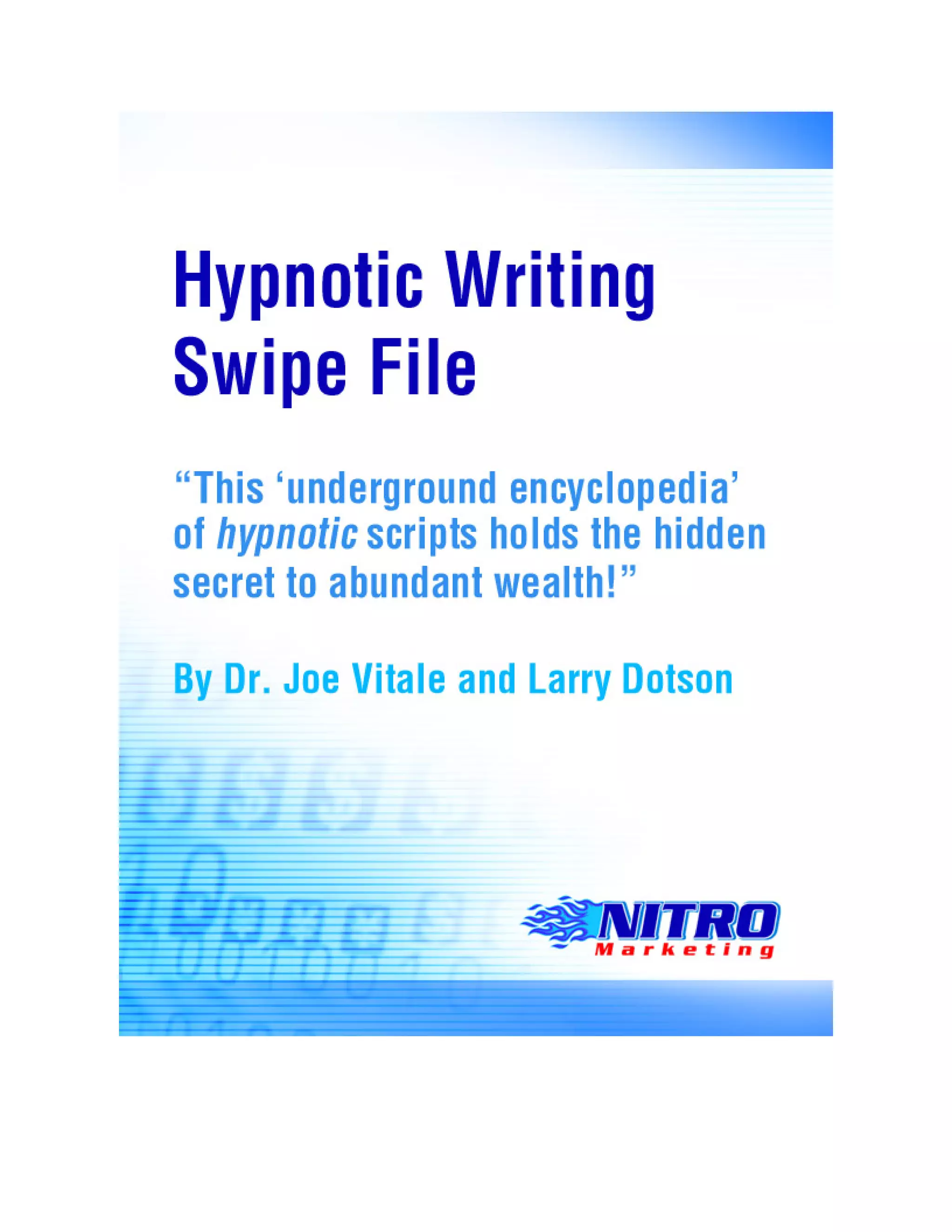Hypnotic writing-swipe-file | PDF