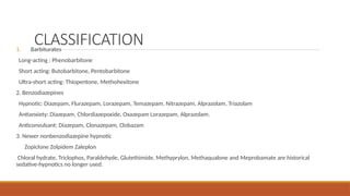 Hypnotics And Sedatives.pptx Medicinal Chemistry-I | PPTX