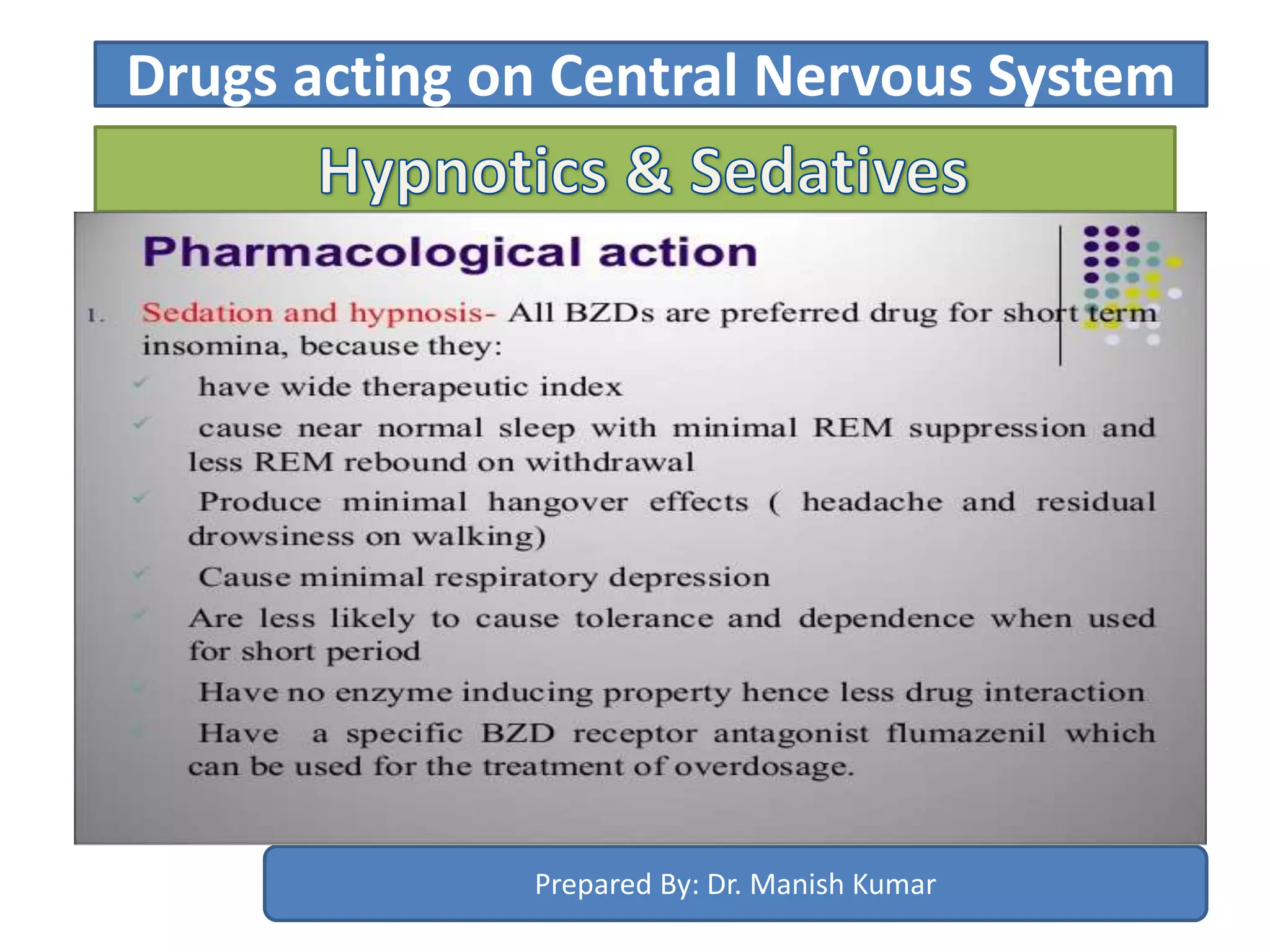 Hypnotics & sedatives | PPTX
