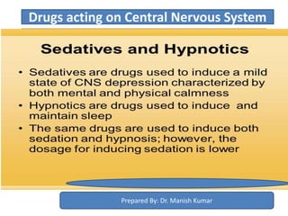 Hypnotics & sedatives | PPTX