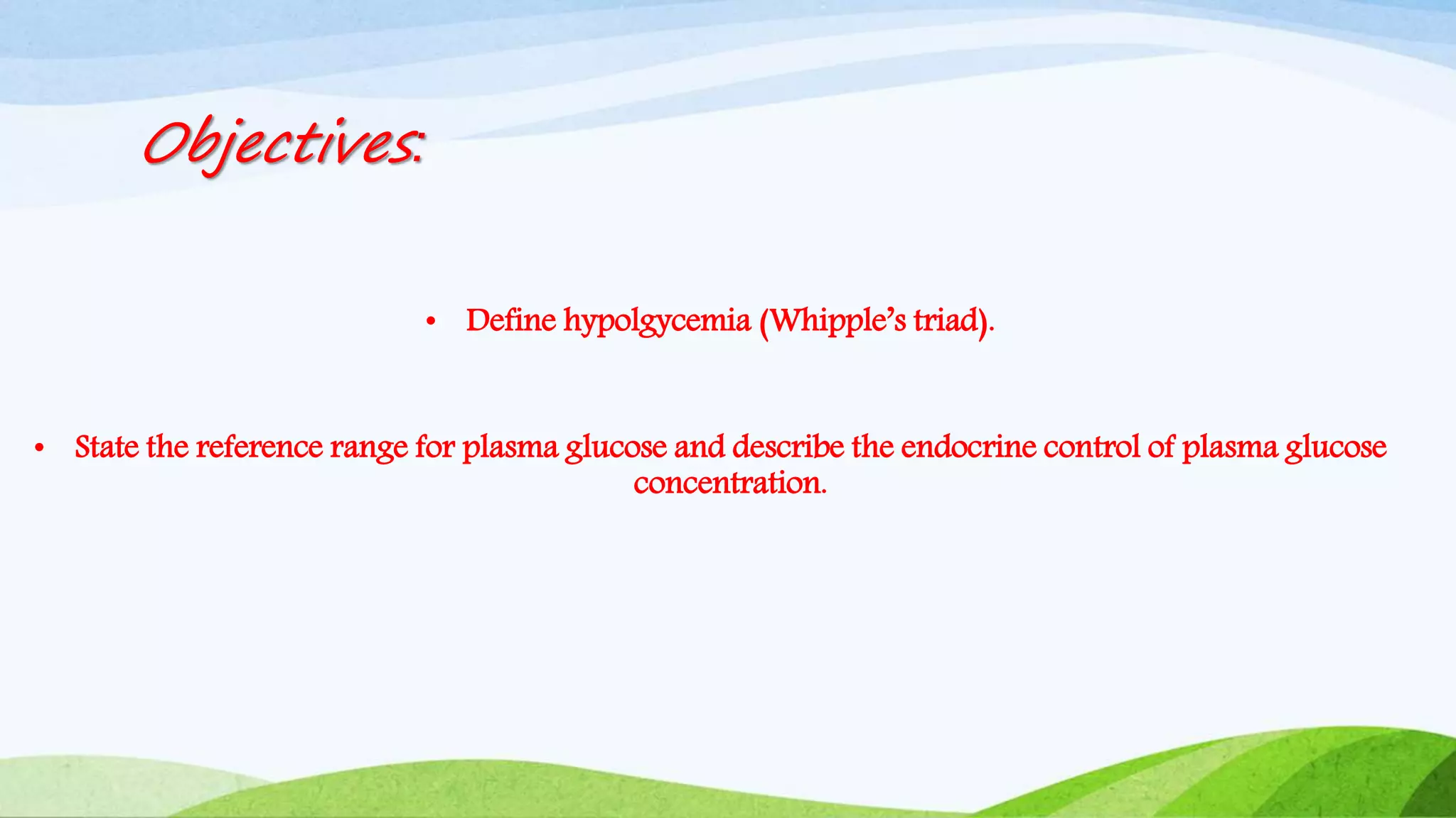 Hypoglycemia | PPTX