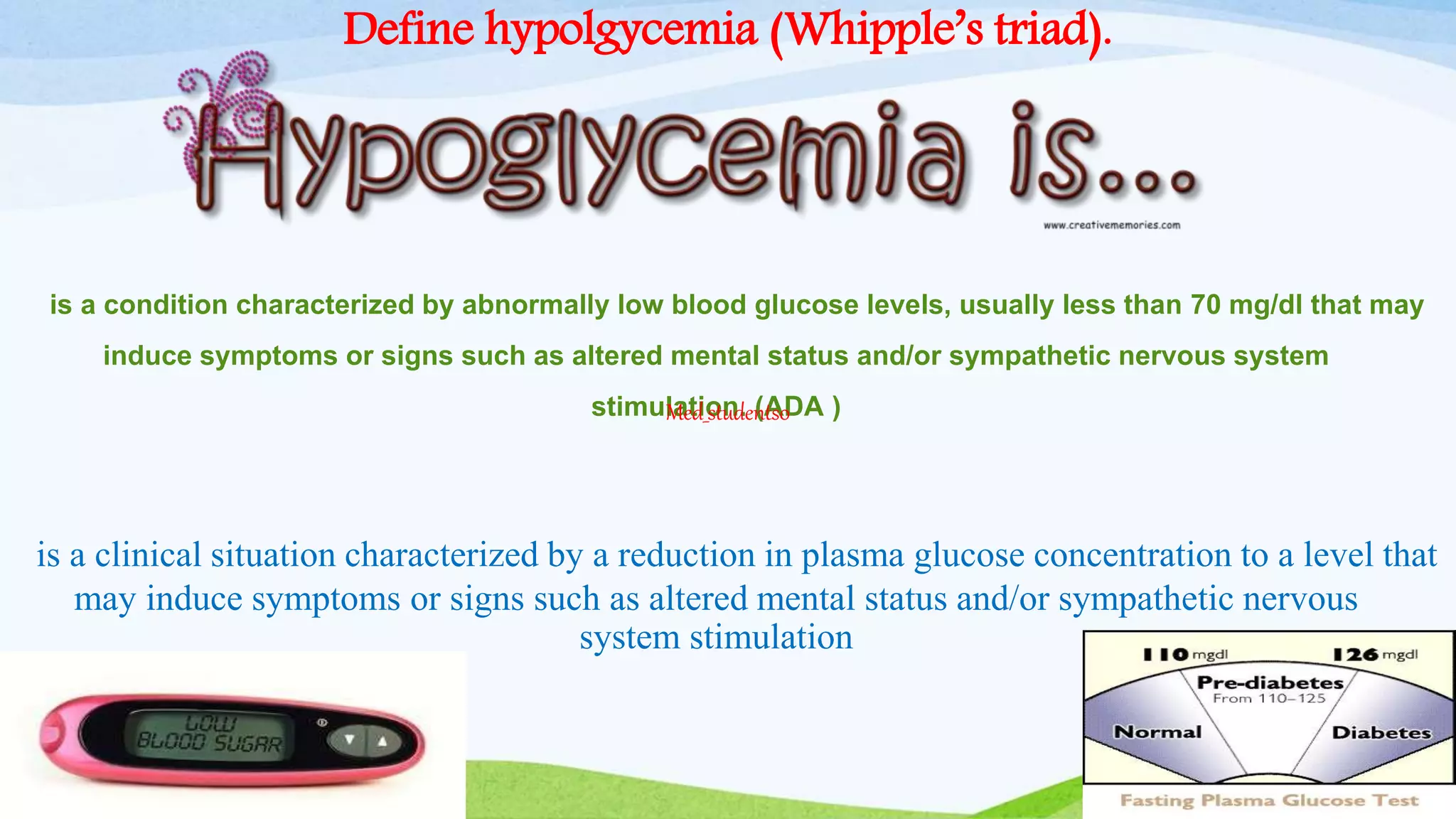 Hypoglycemia | PPTX