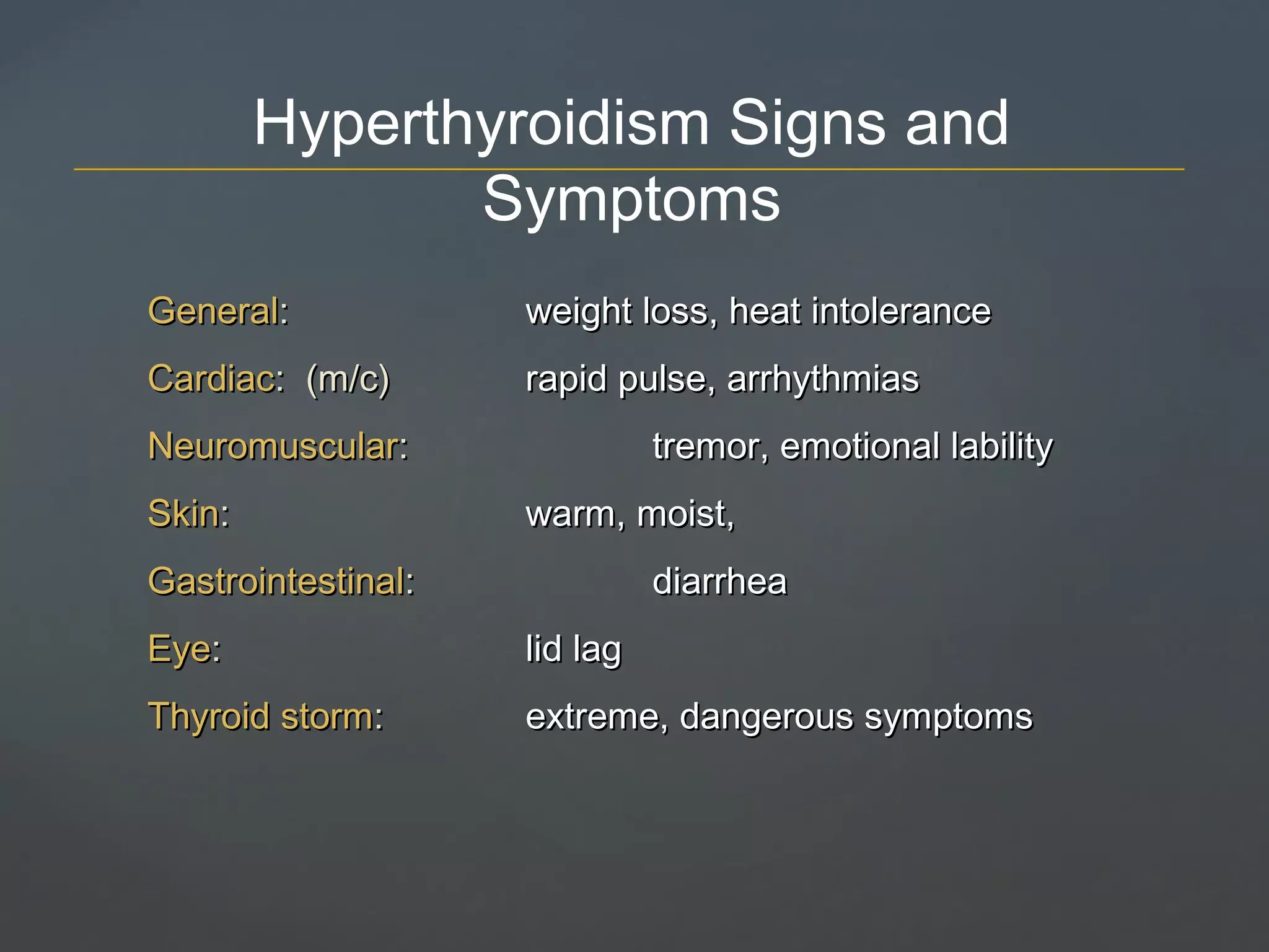 Hypo and Hyper Thyroidism | PPT